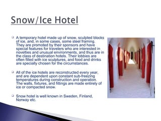 Unusual types of hotels | PPT
