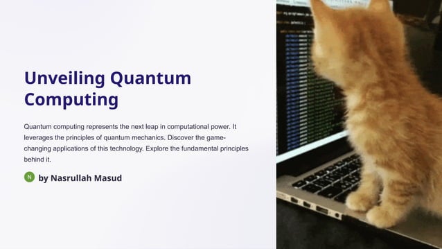 Unveiling Quantum Computing Fundamentals Pptx