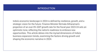 Unveiling Business Expansion Trends in 2024 | PDF
