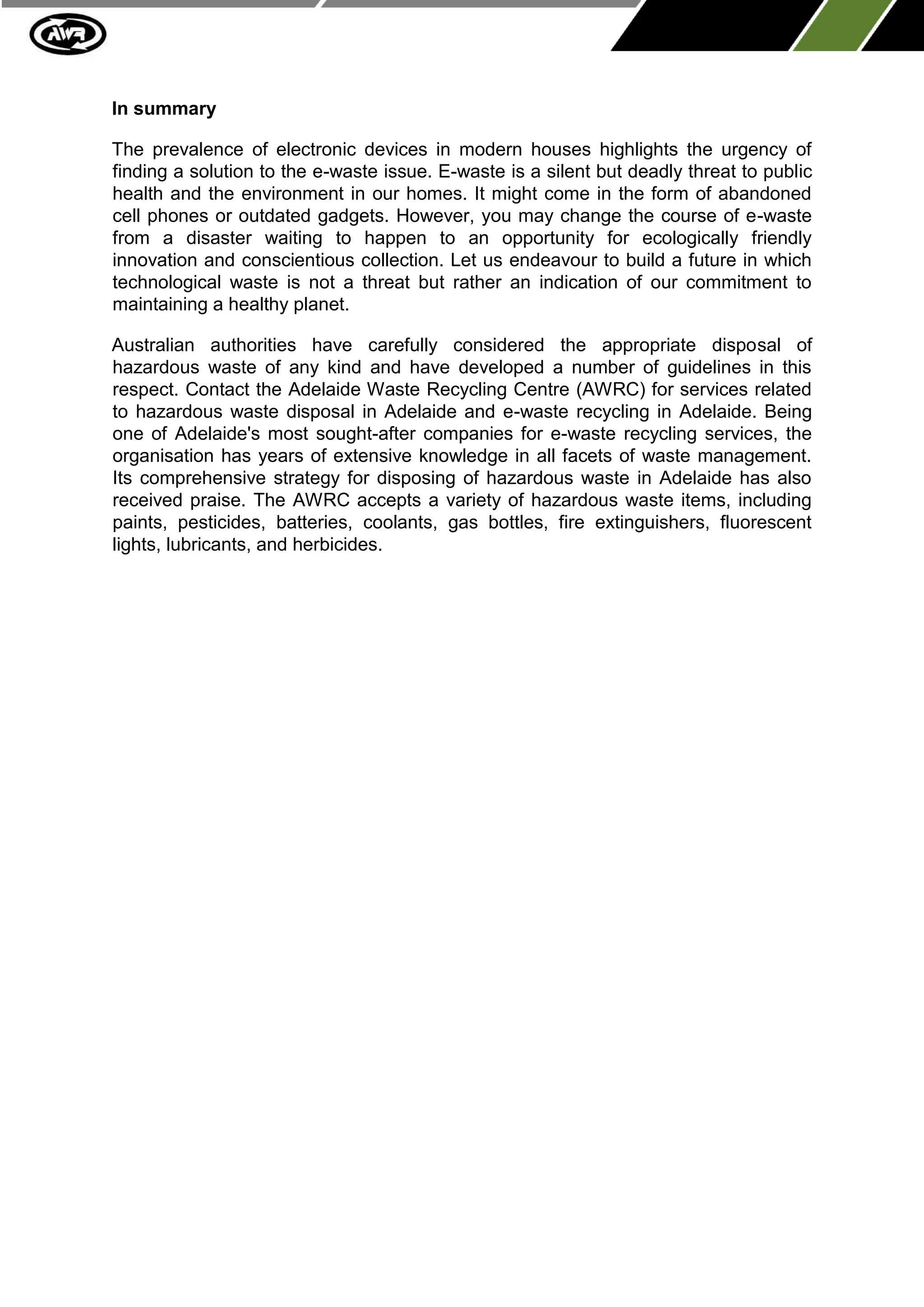 Unveiling Hidden Hazards E-Waste in Your Home.pdf Unveiling Hidden Hazards E-Waste in Your Home.pdf