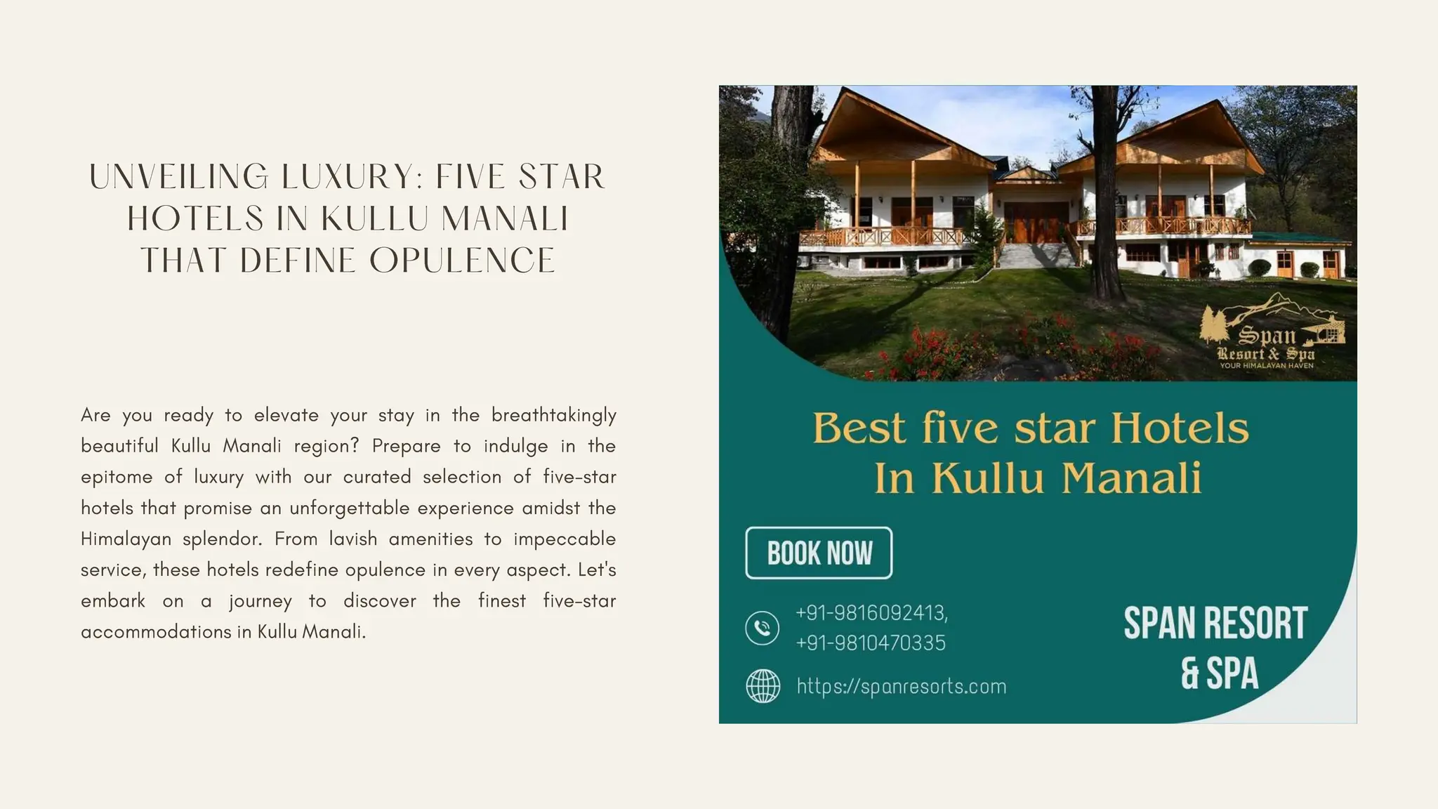 Unveiling Luxury Five Star Hotels in Kullu Manali That Define Opulence.pptx