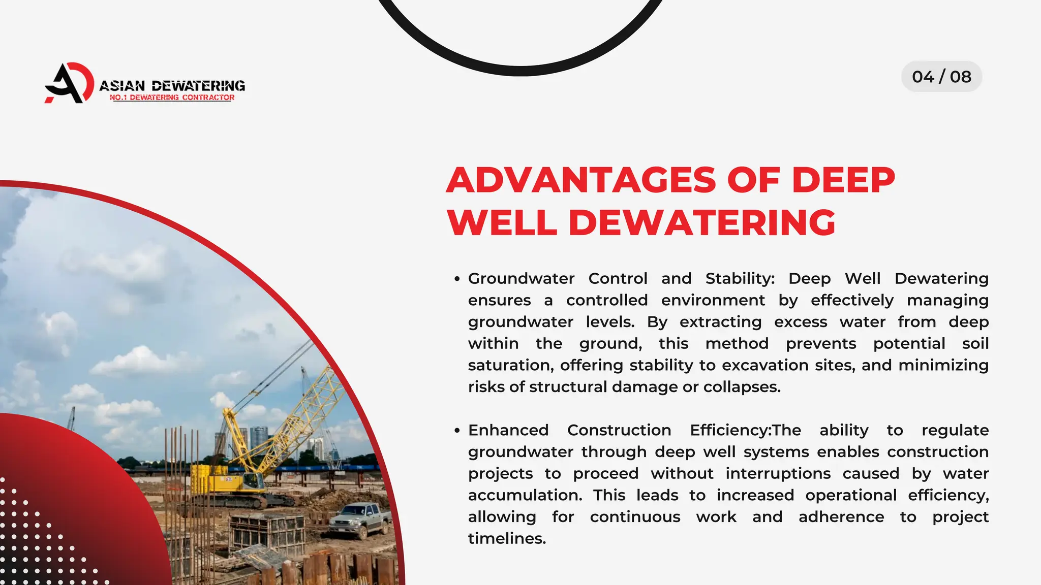 Deep Well Dewatering System | Asian Dewatering | PPT