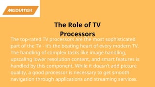 Unveiling the Best TV Processors Powering Next-Gen Viewing Experiences ...