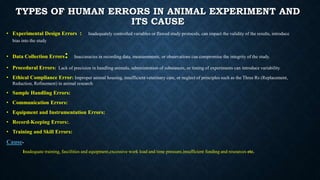 Unveiling the complexity: understanding errors in animal experiments | PPT