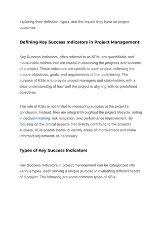 Unveiling the Essence of Key Success Indicators in Project Management.pdf