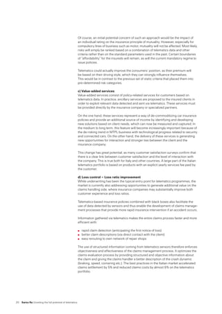 The full potential of insurance telematics | PDF