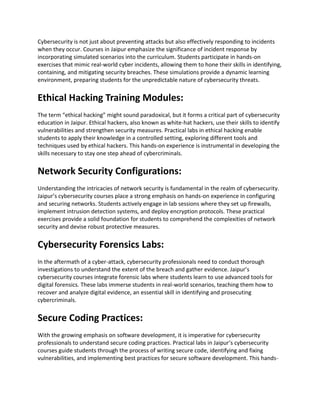 Unveiling the Hands-On Experience: Cyber Security Courses in Jaipur.pdf