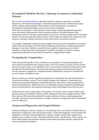 The Future of Medical Devices in the Age of AI, Robotics, and ...