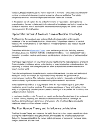 Unveiling the Legacy of Hippocrates_ Exploring the Key Figures in ...