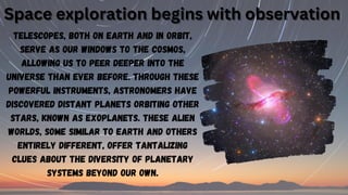 UNVEILING THE MYSTERIES OF SPACE:A JOURNEY OF DISCOVERY | PDF