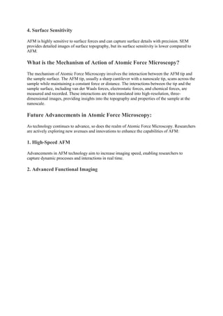 Atomic Force Microscopy: 3 Modes, Applications & Future | The ...