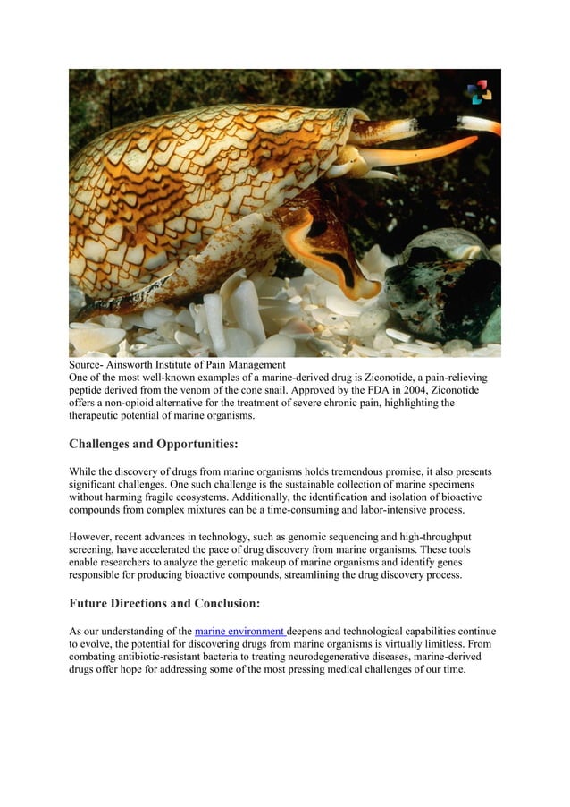 Unveiling the Ocean's Pharmacy: A Deep Dive into Drugs from Marine ...