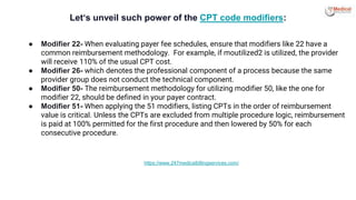 Unveiling the Power of CPT Code Modifiers Enhancing Reimbursement and ...