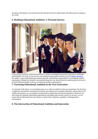Unveiling the Power of Educational Ambition: A Pathway to Success | PDF ...
