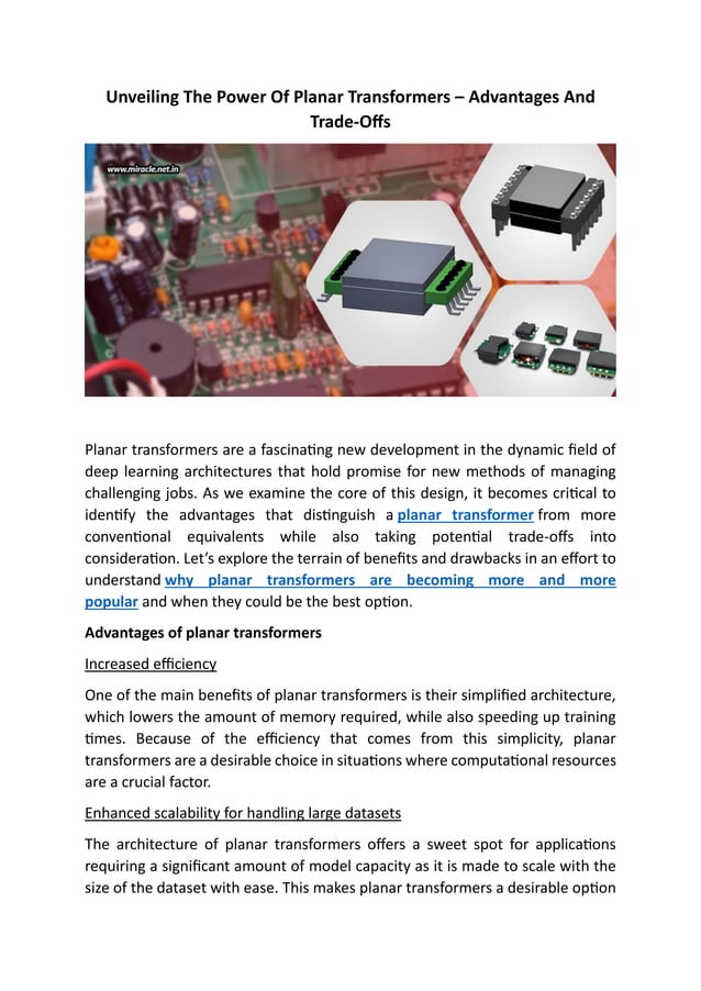 Unveiling The Power Of Planar Transformers – Advantages And Trade-Offs.pdf | 3-D Graphics ...