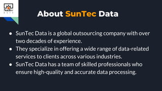 Unveiling the Power of SunTec Data: A Comprehensive Overview | PPTX