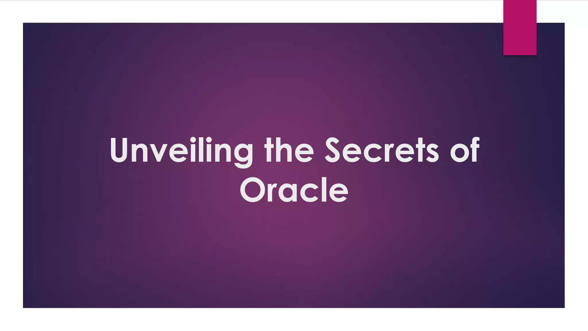 Unveiling the Secrets of Oracle.pdf