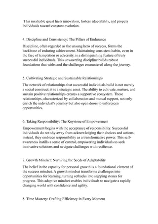 Unveiling the Success Code: A Comprehensive Exploration of the 10 ...