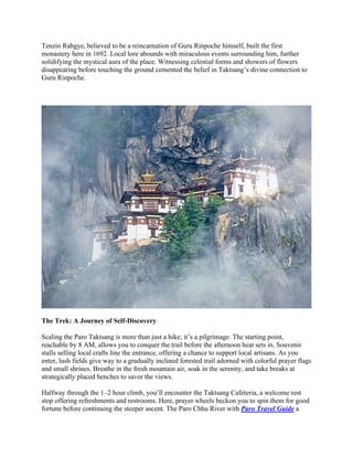 "Unveiling the Tiger’s Nest Monastery" | PDF
