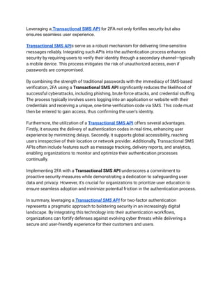 Boosting Customer Engagement with Transactional SMS API: A Complete ...