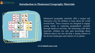 Unveiling the World How Montessori Geography Materials Inspire Young ...