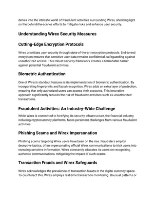 Unveiling Wirex and the Intricate World of Fraudulent Activities.pdf ...