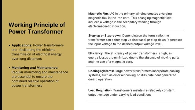 Unveil The Working Principle of Power Transformer | PPT