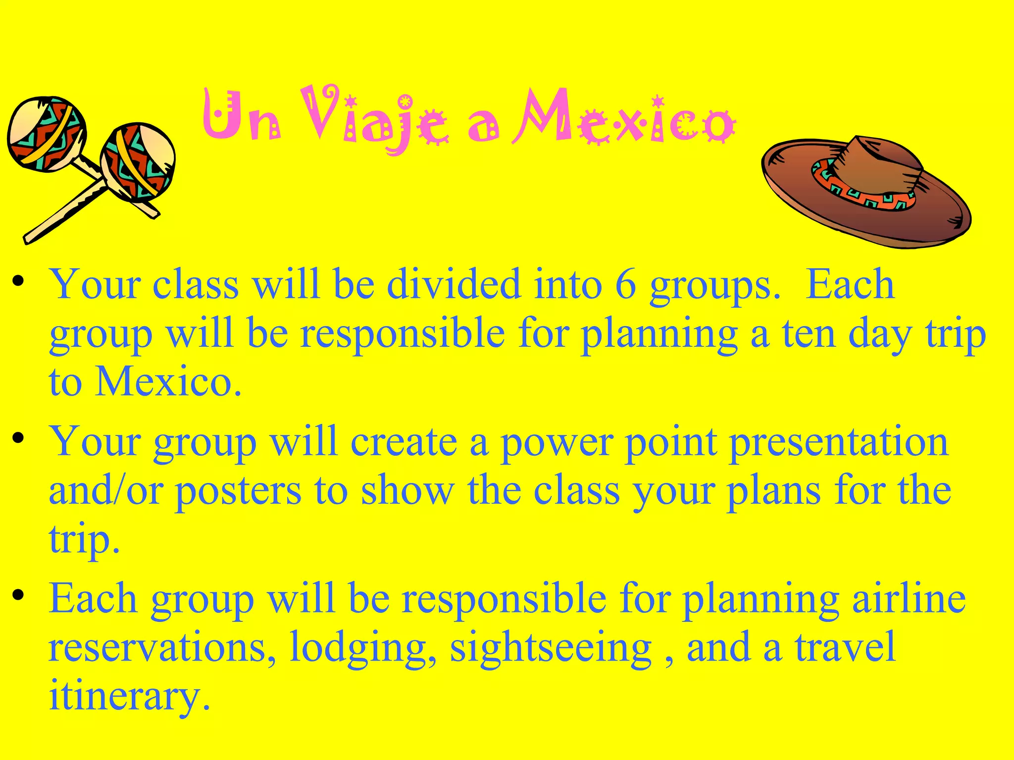 Un viaje a mexico (spanish) | PPT