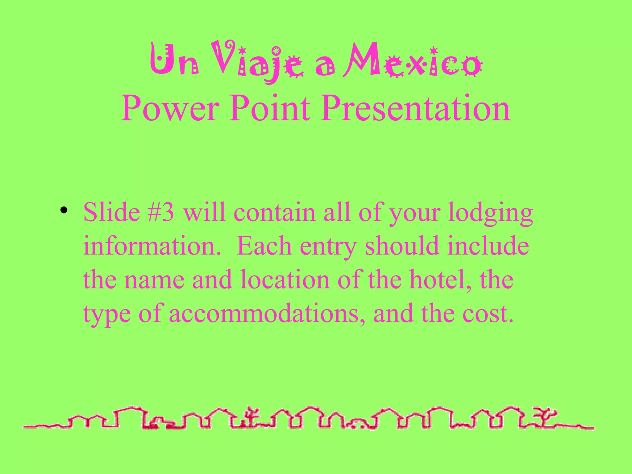 Un viaje a mexico (spanish) | PPT