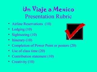 Un viaje a mexico (spanish) | PPT