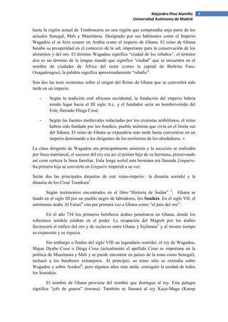Un viaje a través de la historia de Mali | PDF