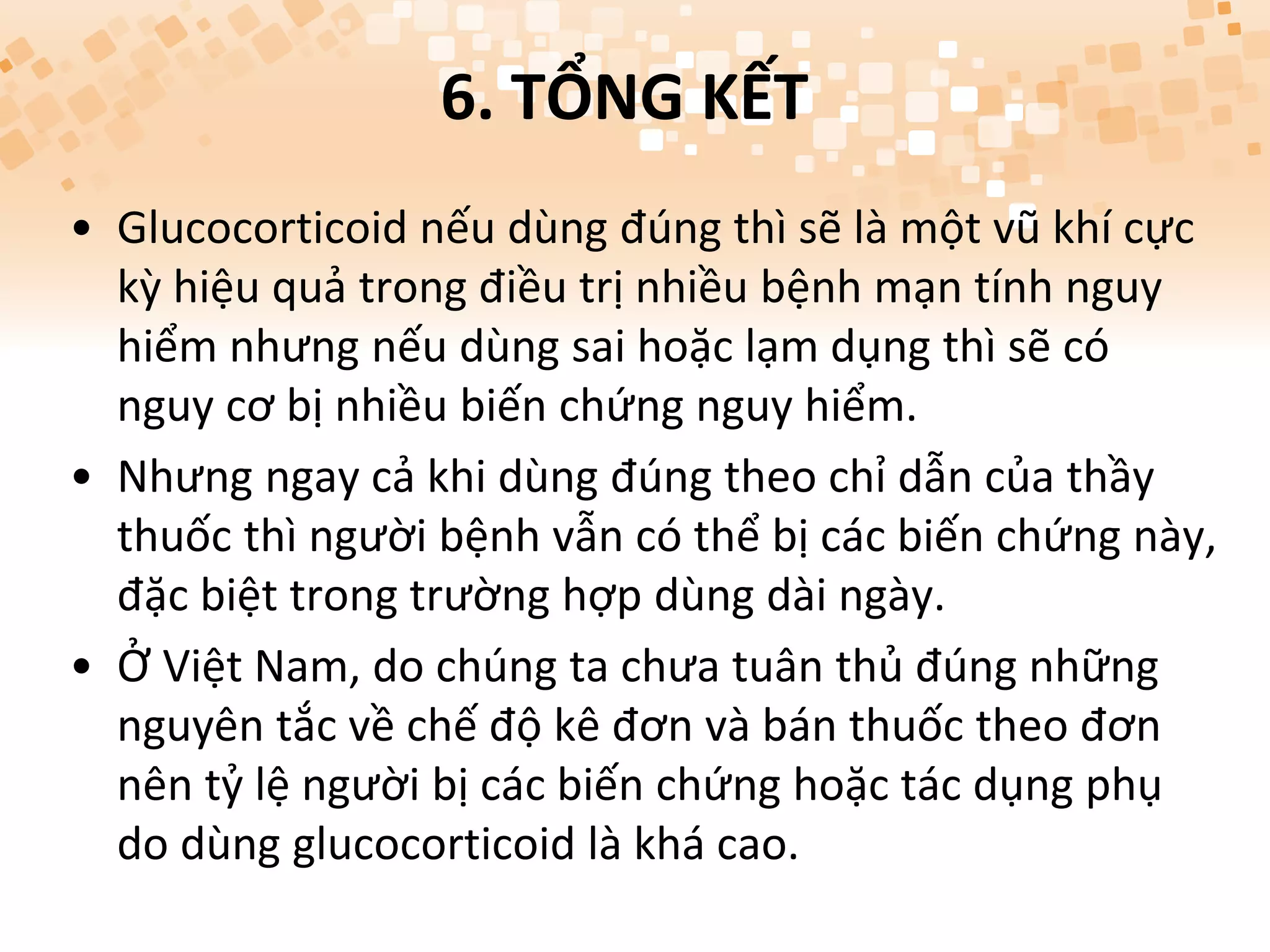 Adverse effects of Corticosteroids - Tác dụng KMM của các Glucocorticoid | PPTX