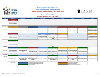 Official programme of the UN World Data Forum | PPT