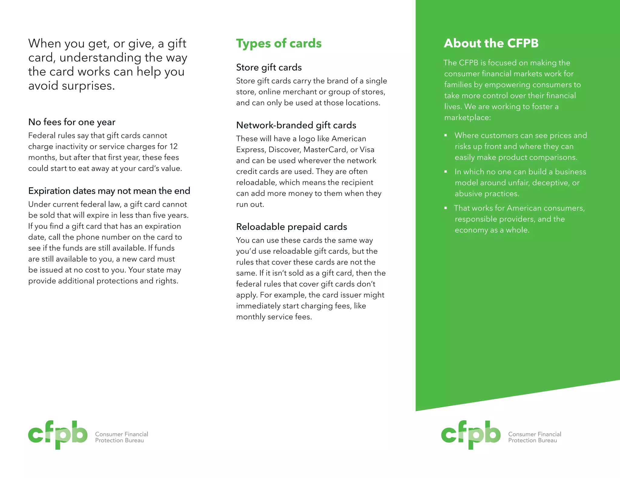 Unwrapping Gift Cards. Know the Terms and Avoid Surprises | PDF