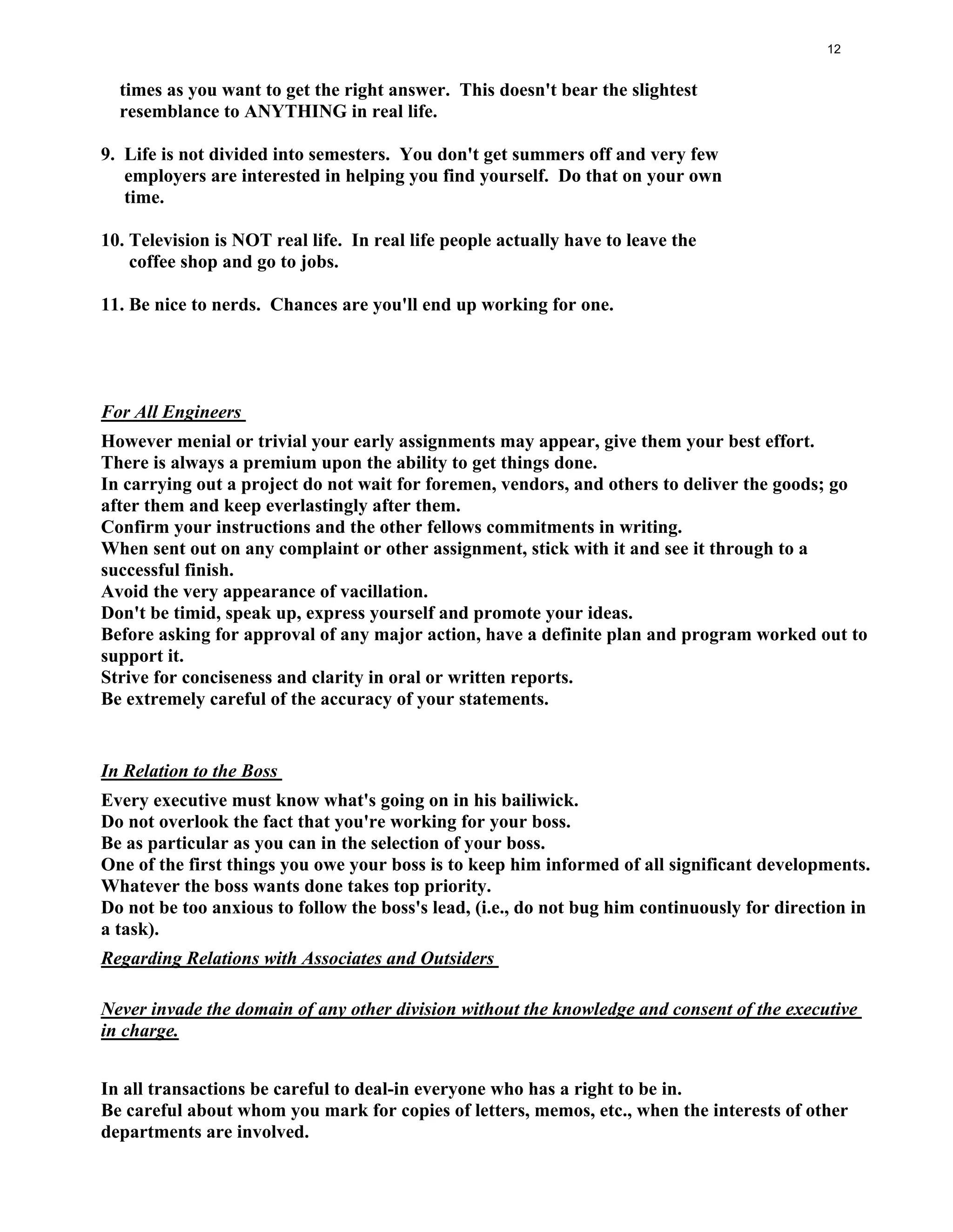 Unwritten laws of Engineering | PDF