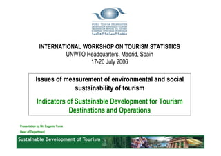 UNWTO TOURISM DESTINATION MANAGEMENT SUST | PDF
