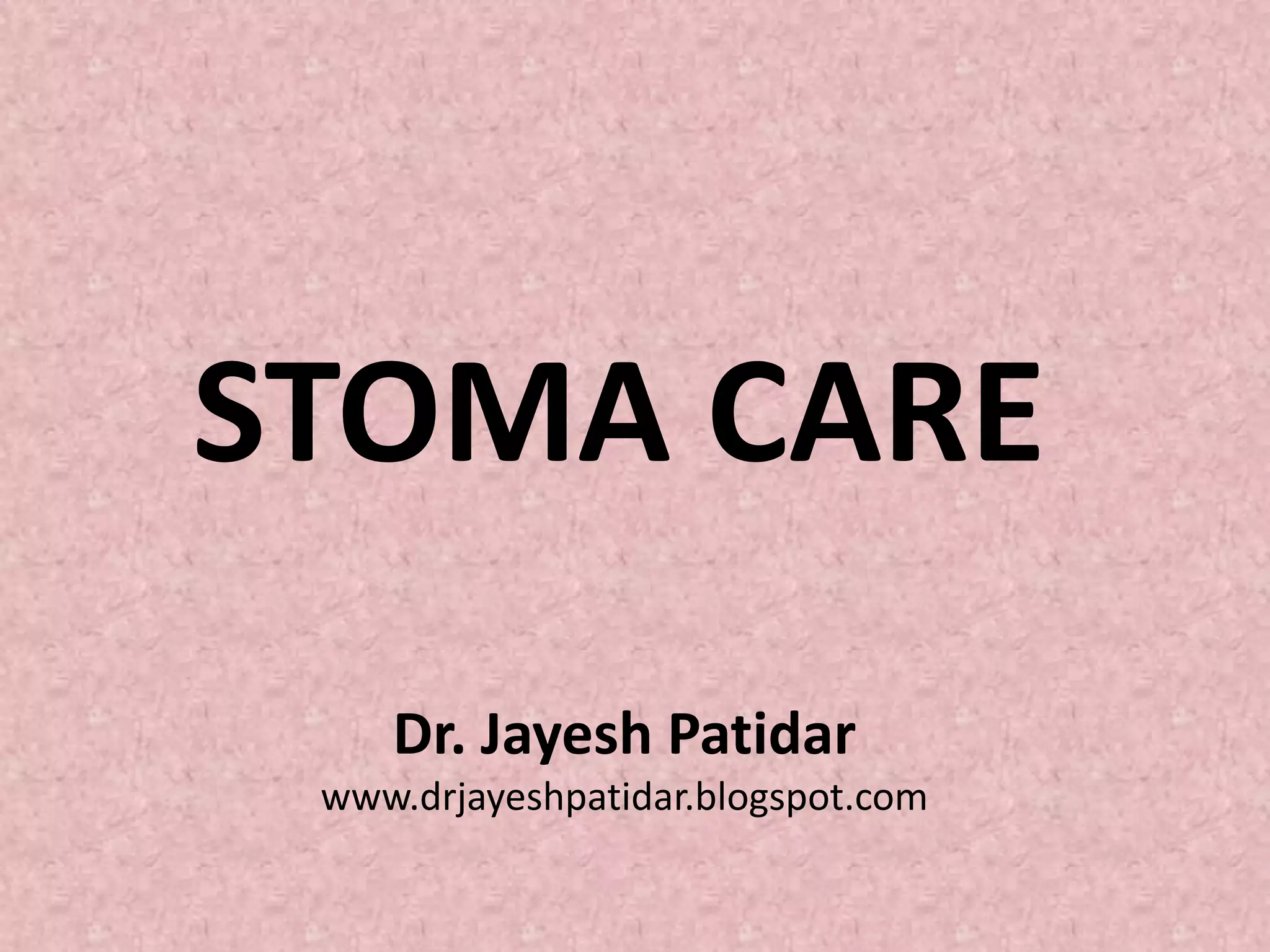 Stoma care | PDF