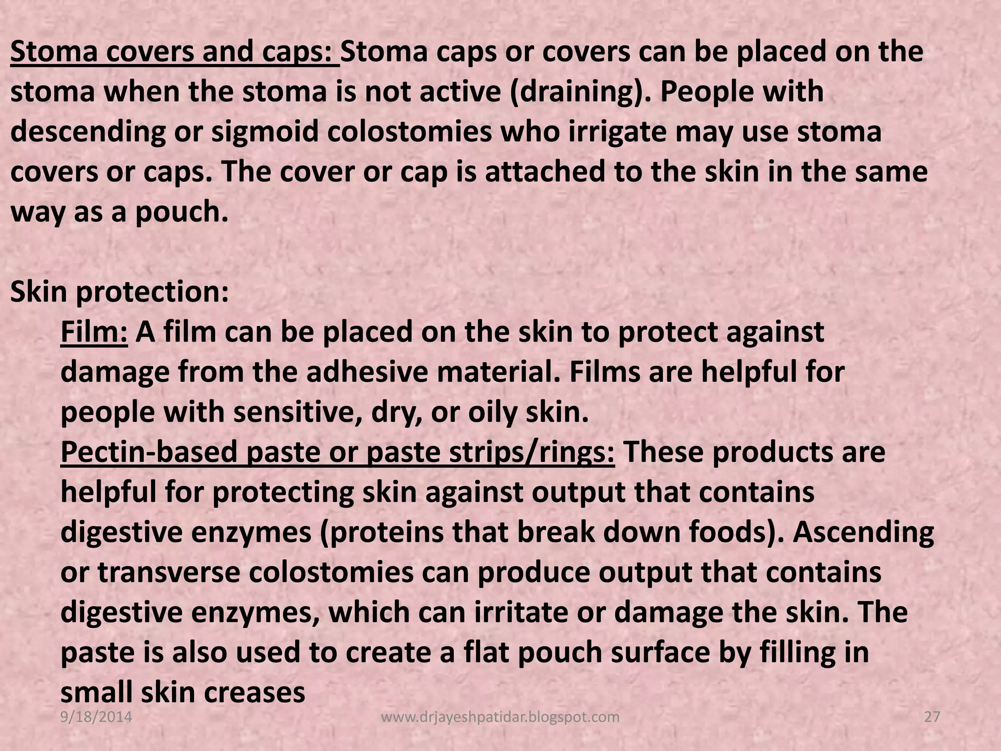 Stoma care | PDF