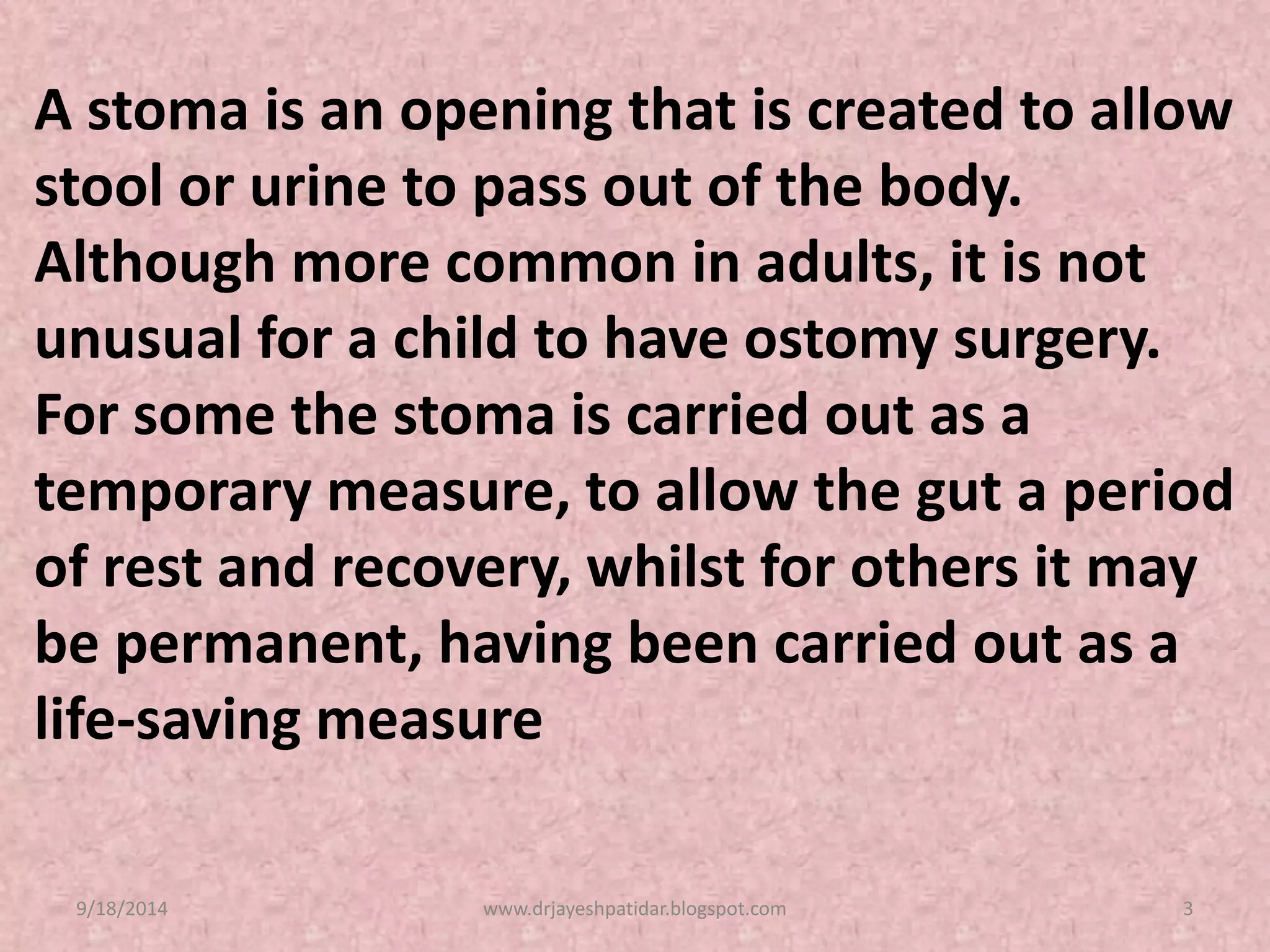 Stoma care | PDF
