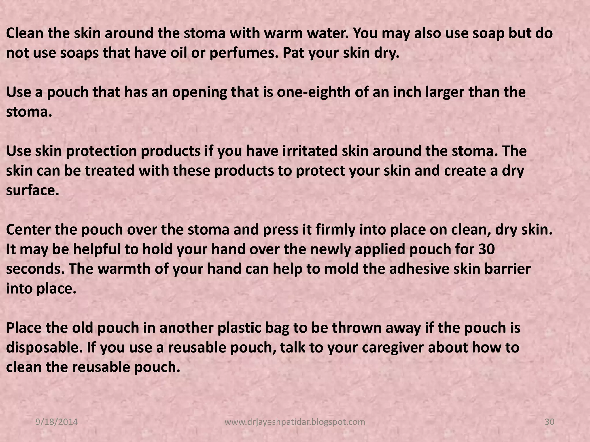 Stoma care | PDF