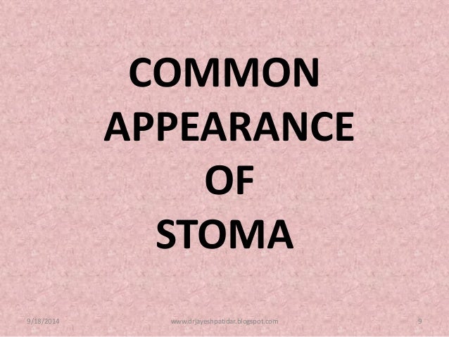 Stoma care