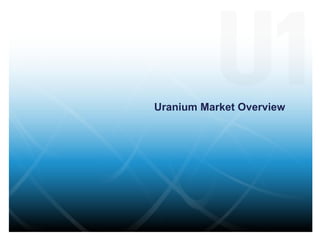 Uranium One August 2012 Presentation | PDF | Commodities | Economy