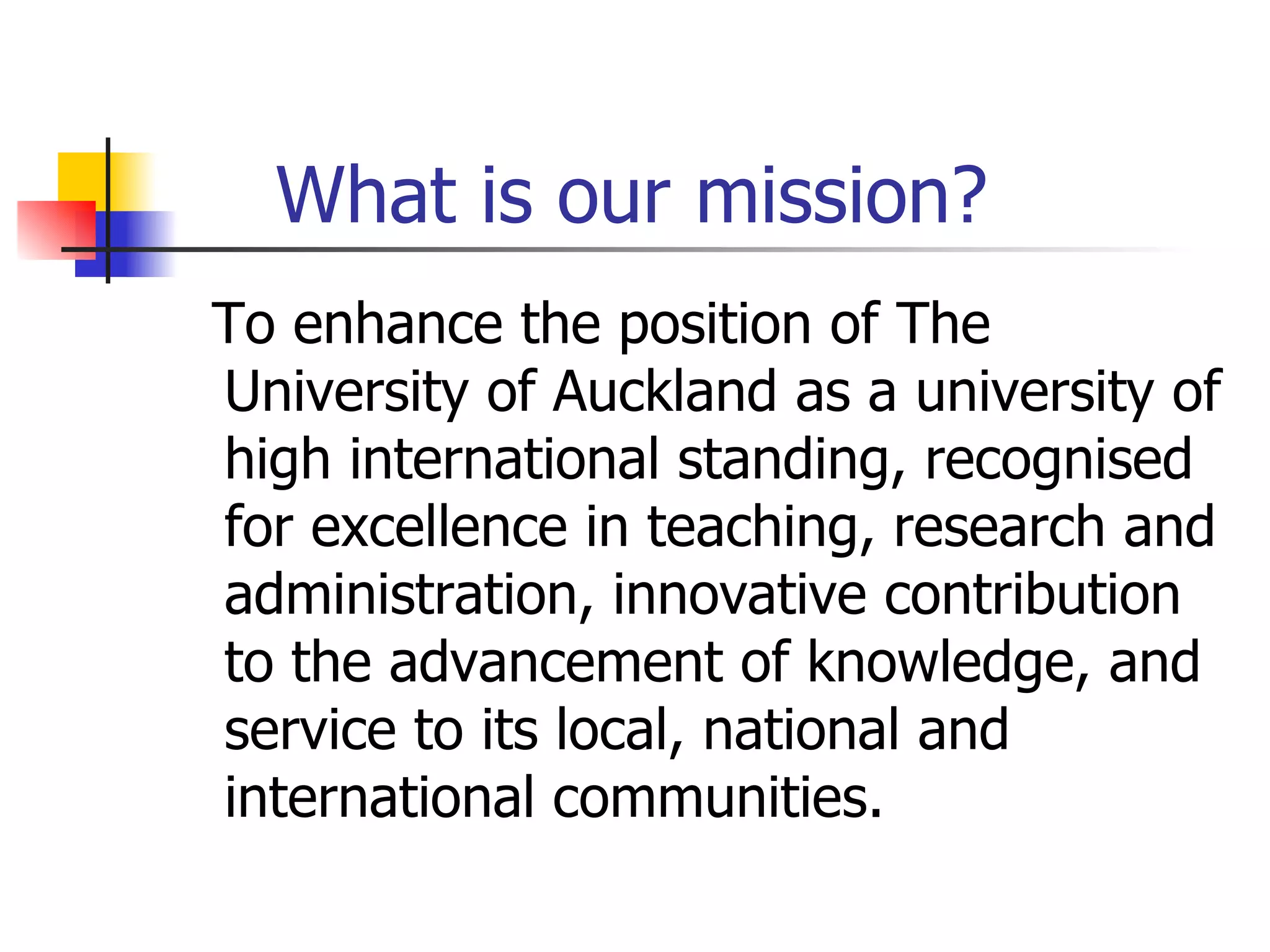 The University of Auckland Library: An overview 2002. | PPT