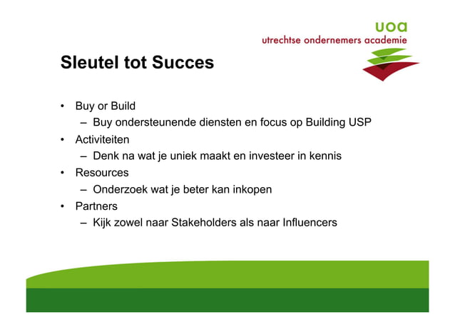 Xander Coolen Sleutel tot Succes | PPT