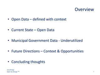 Leveraging Open Data - an Underutilized Corporate Asset | PPT