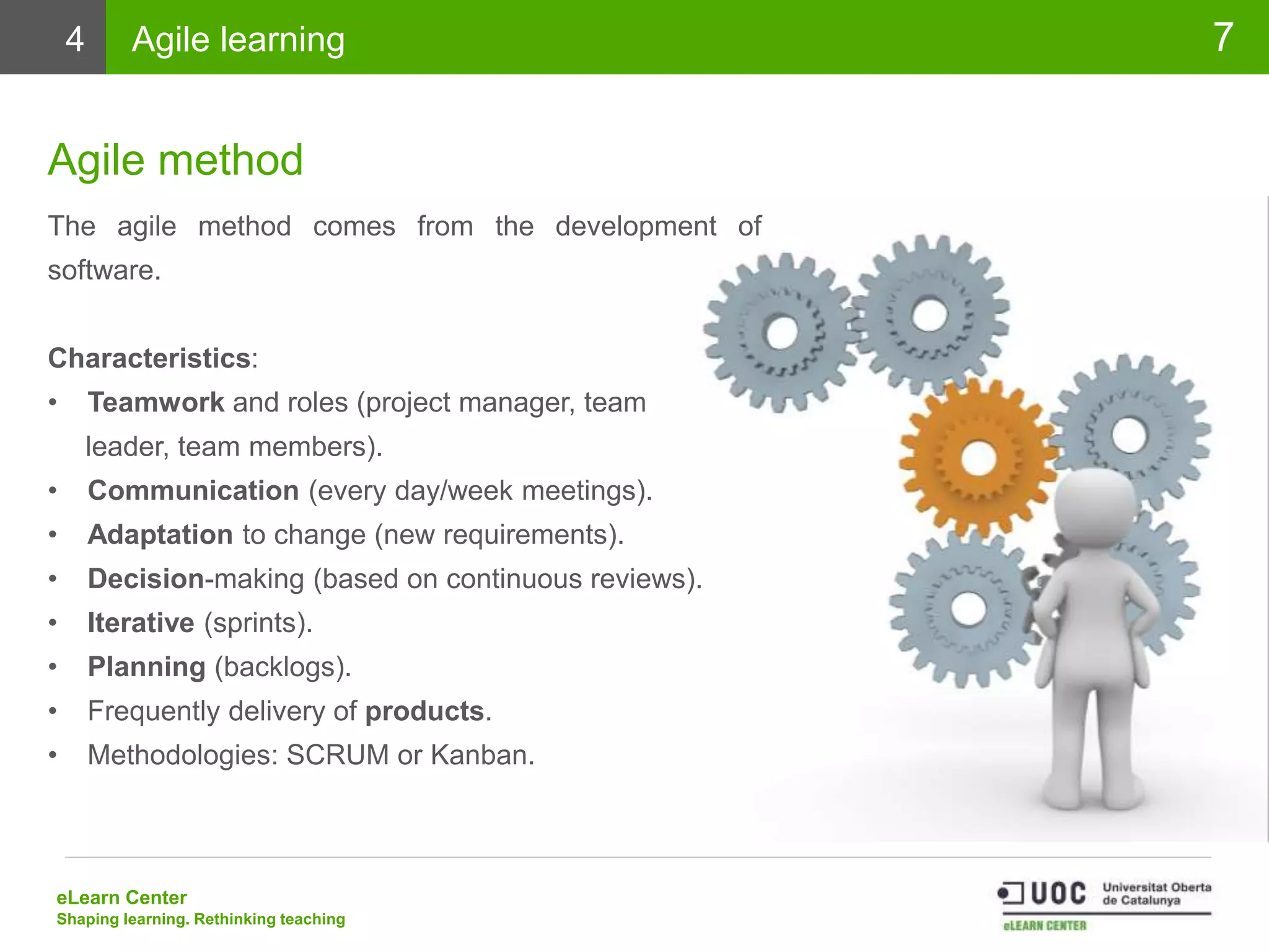 UOC's educational model: from collaborative learning to agile learning ...