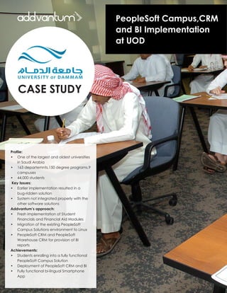 Case study- University of Dammam | PDF