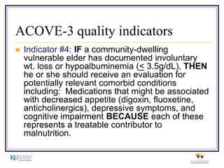 U_of_Kansaffffffffs_ACOVE_Malnutrition.ppt