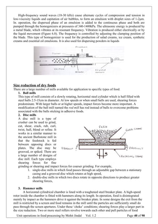 Unit operation in Food Processing | DOC