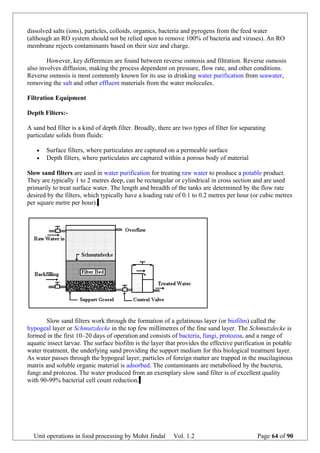 Unit operation in Food Processing | DOC